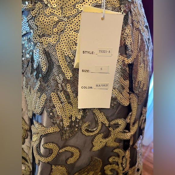 Savoy’s Bellezza | Dresses | Elegant Embroidered Gold And Black Ball ...